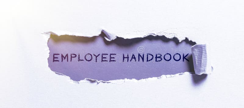 Handwriting Text Employee Handbook. Conceptual Photo Document Manual ...