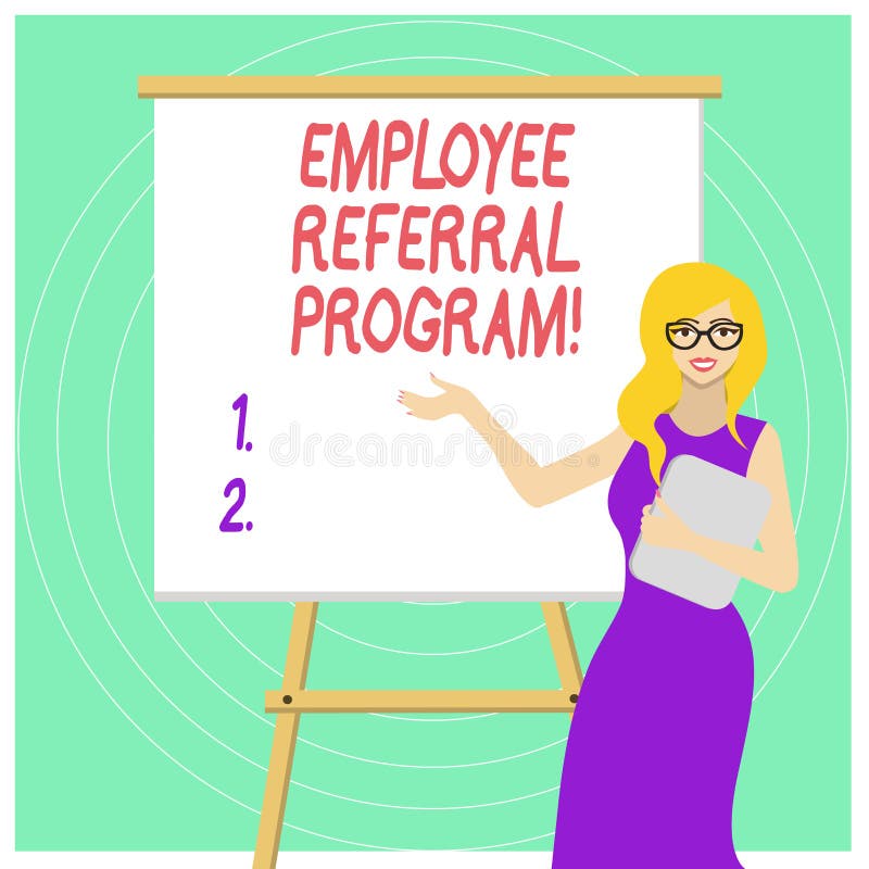 Handwriting Text Employee Referral Program. Concept Meaning Internal ...