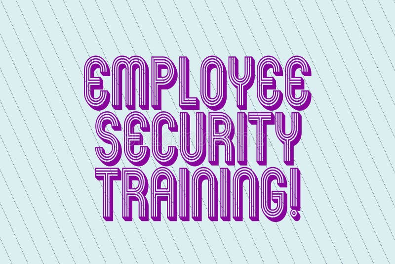 Security Training Text Quote on a Banner Stock Illustration ...