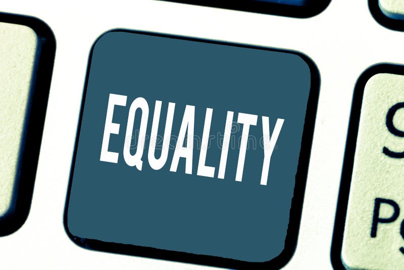 Handwriting Text Equality. Concept Meaning State of Being Equal ...