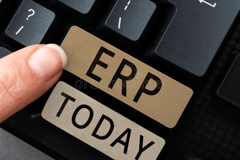 Handwriting Text Erp. Business Overview Enterprise Resource Planning ...