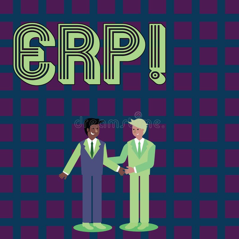 Handwriting Text Erp. Concept Meaning Enterprise Resource Planning with ...