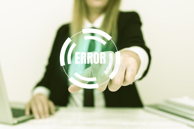 Handwriting Text Error. Word Written on Mistake Condition of Being ...