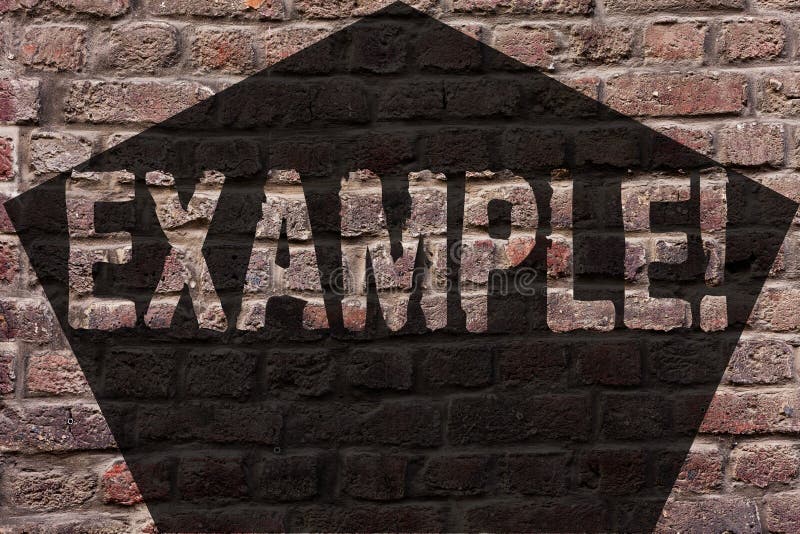 Handwriting Text Example. Concept Meaning Illustration Sample Model To ...