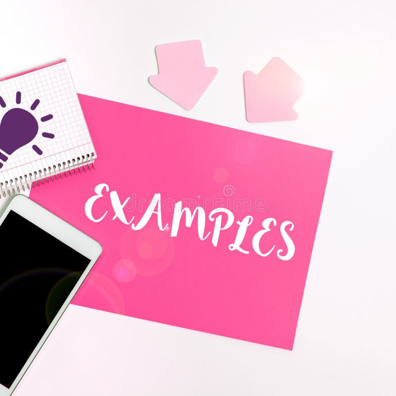 Handwriting Text Examples. Business Concept Photo Sample Model To ...