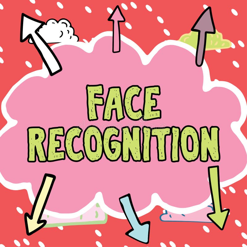 Sign Displaying Face Recognition. Word Written on Group of Securities ...