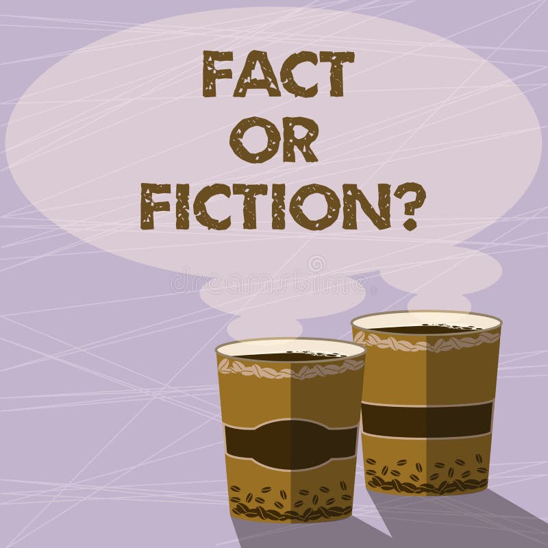 Handwriting Text Fact or Fiction. Concept Meaning is it True or is ...