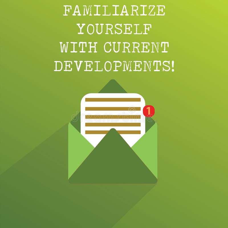 Handwriting Text Familiarize Yourself with Current Trends. Concept ...