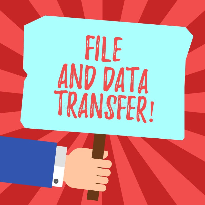 Handwriting Text File and Data Transfer. Concept Meaning Transferring ...