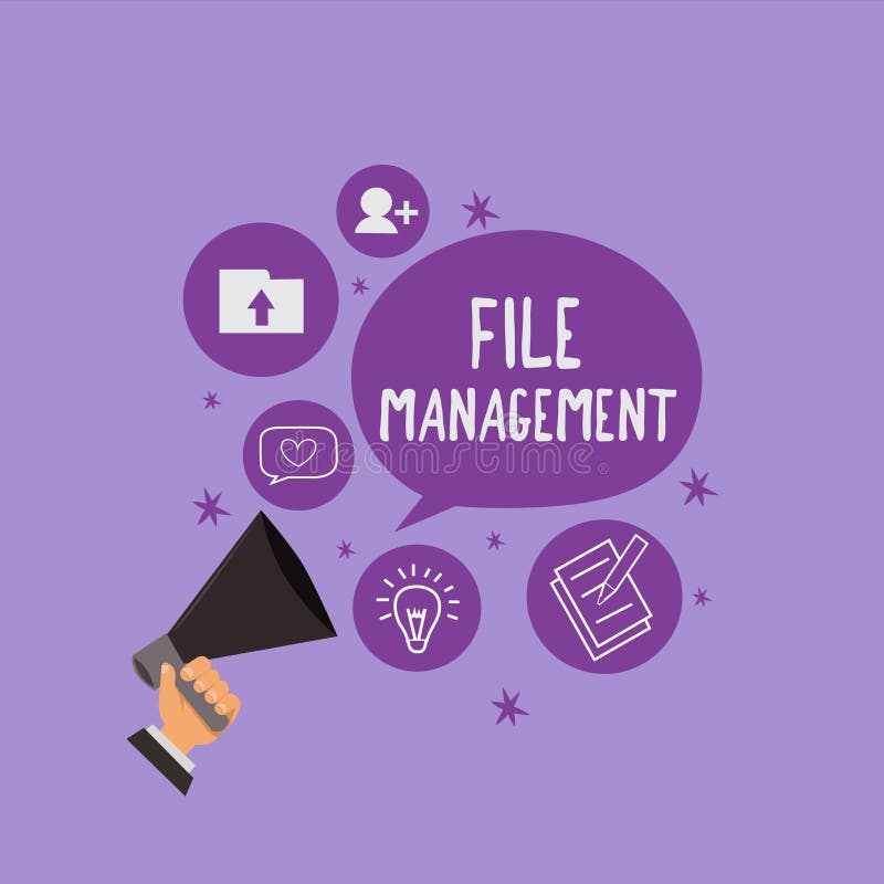 Handwriting Text File Management. Concept Meaning Computer Program that ...