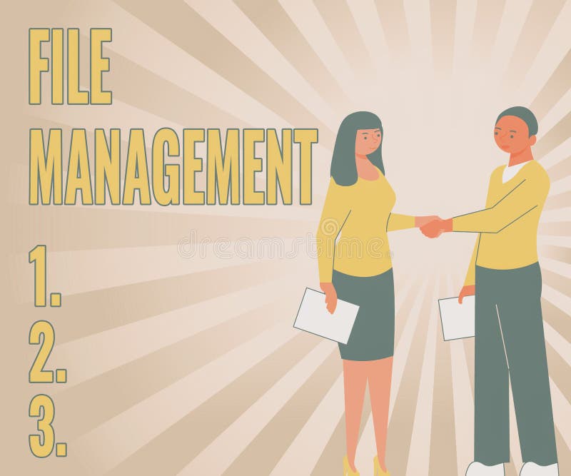 Text Sign Showing File Management Business Idea Computer Program That Provides User Interface