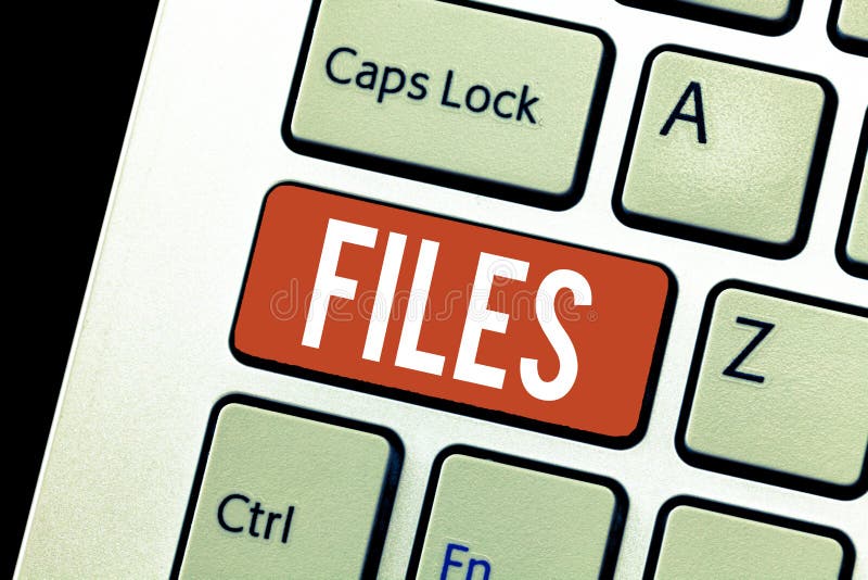 Handwriting Text Files. Concept Meaning Folder Box For Holding Loose ...