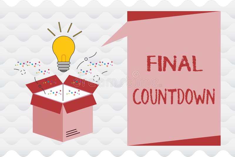 Final Countdown Stock Illustrations – 417 Final Countdown Stock ...