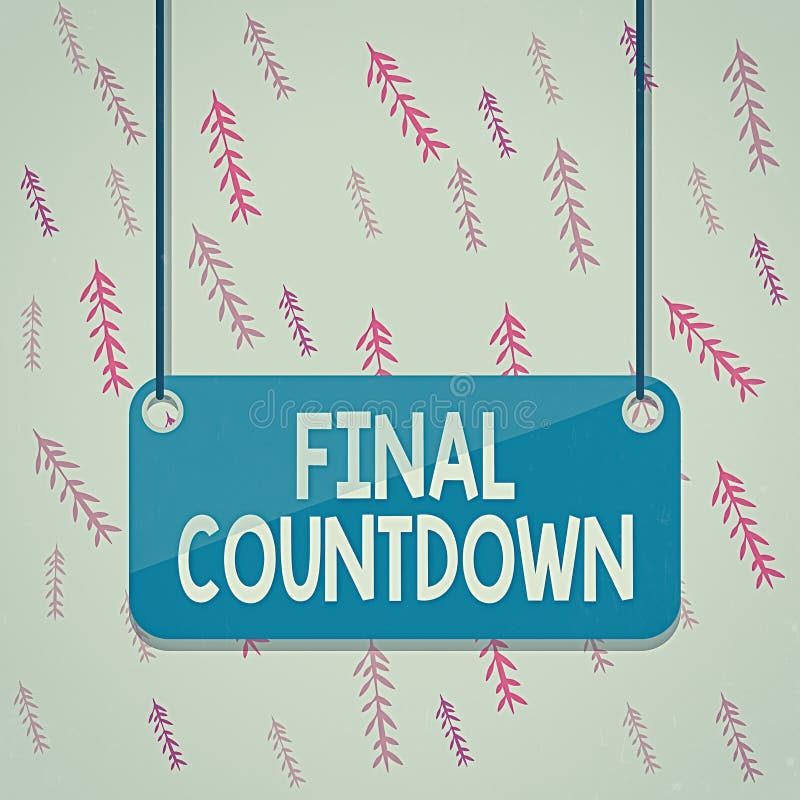 Final Countdown Stock Illustrations – 1,421 Final Countdown Stock ...