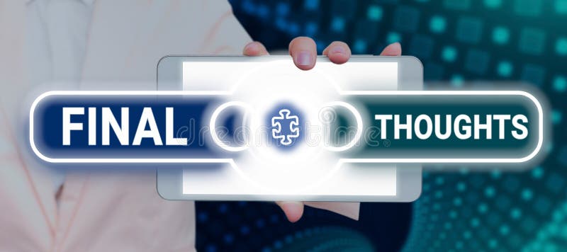 Handwriting Text Final Thoughts. Business Approach Conclusion Last ...