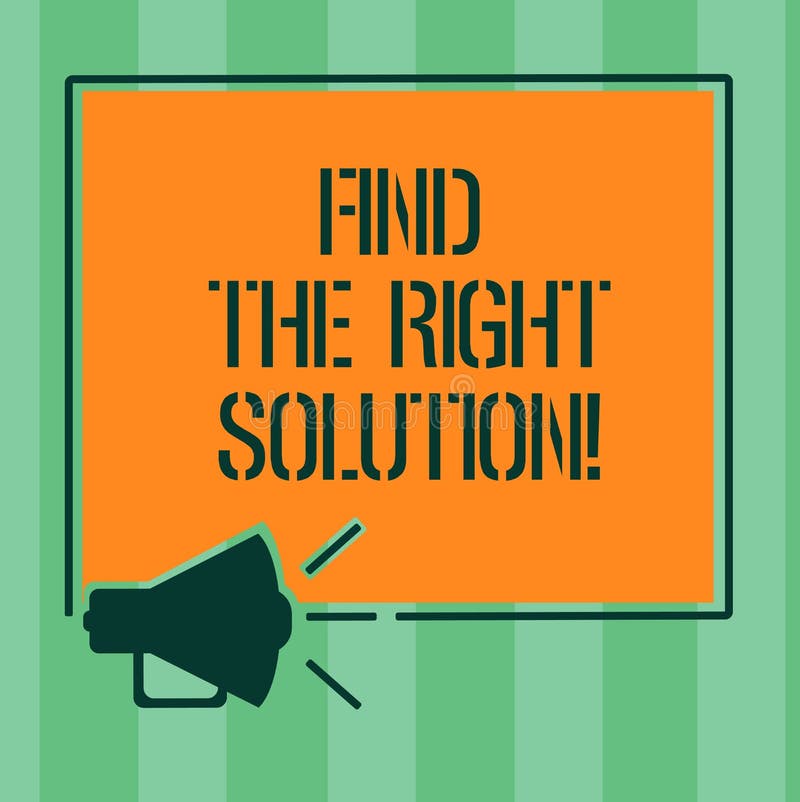 Handwriting Text Find the Right Solution. Concept Meaning Search for ...