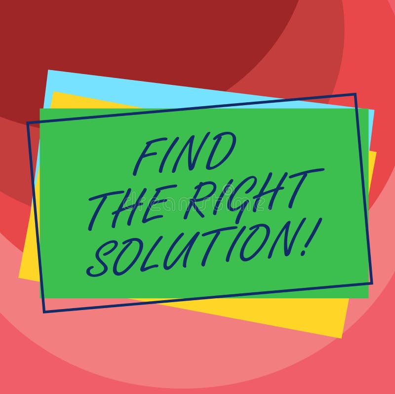 Handwriting Text Find the Right Solution. Concept Meaning Search for ...