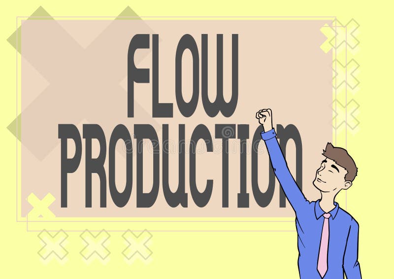 Handwriting Text Flow Production. Business Idea Items are Produced from ...