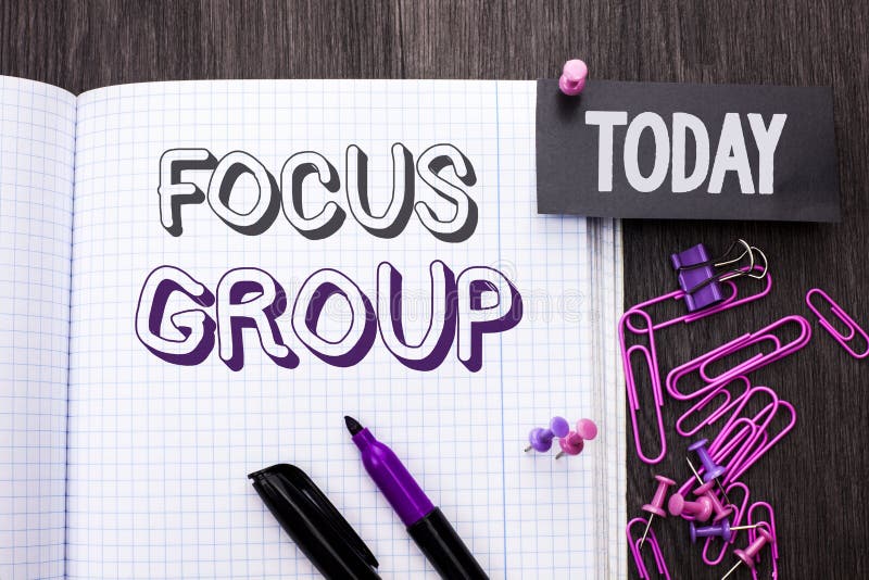 Handwriting Text Focus Group. Concept Meaning Interactive Concentrating ...