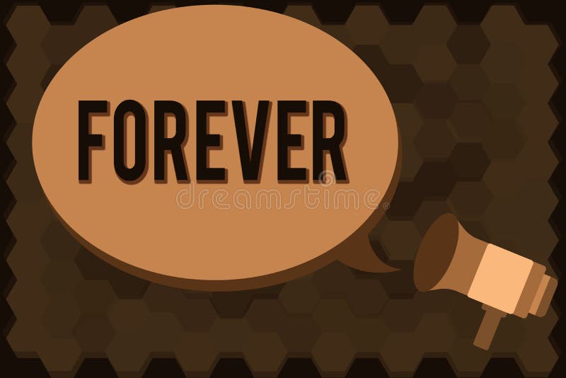 Handwriting Text Forever. Concept Meaning Everlasting Peranalysisent ...