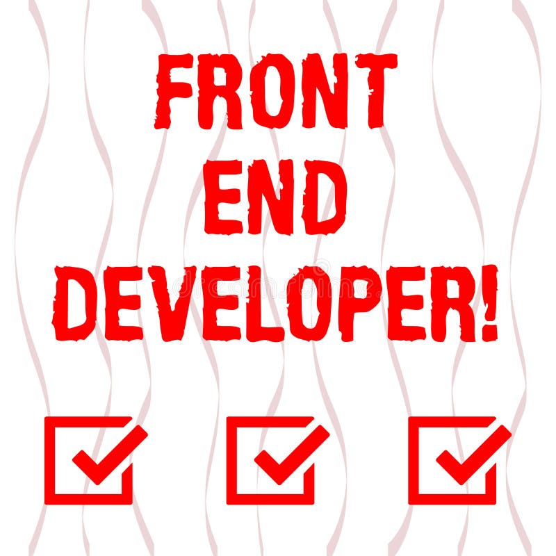 Handwriting Text Front End Developer. Concept Meaning Computer ... Handwriting Text Front End Developer. Concept Meaning Computer ...