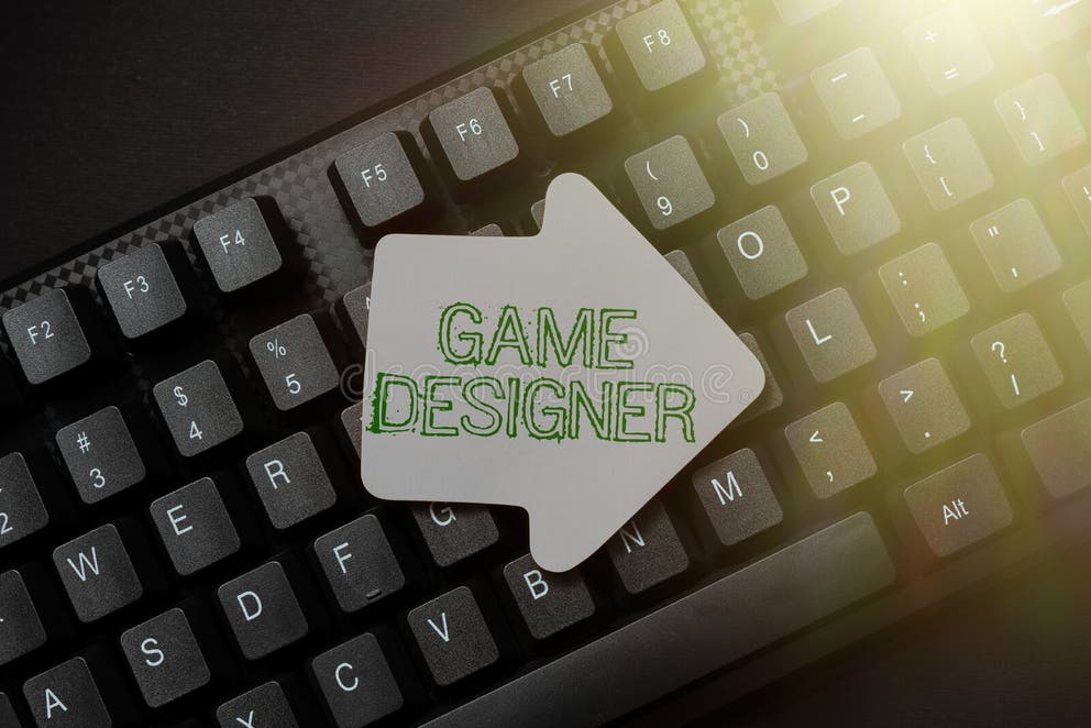Handwriting Text Game Designer. Word Written on Campaigner Pixel Scripting Programmers Consoles ...