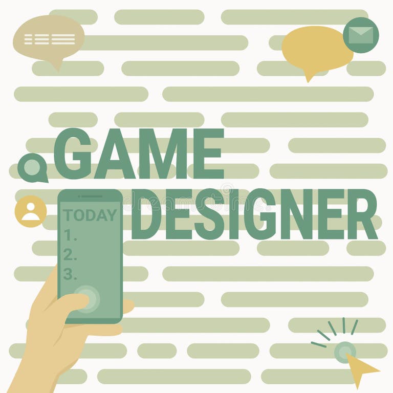 Hand Writing Sign Game Designer. Conceptual Photo Campaigner Pixel Scripting Programmers ...