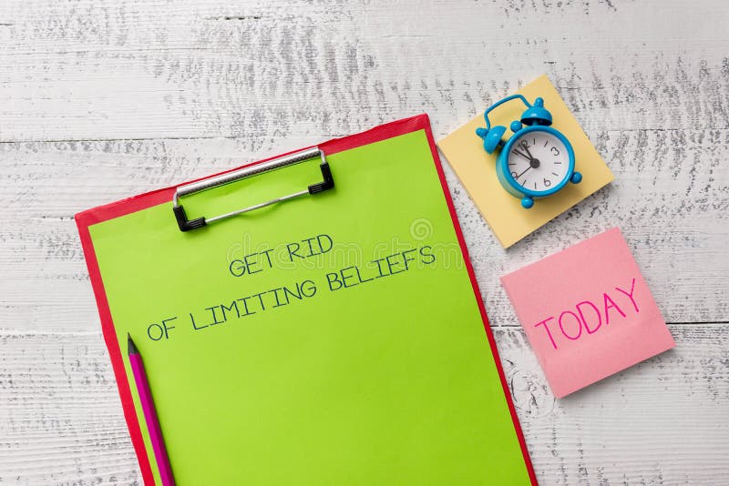 Handwriting Text Get Rid of Limiting Beliefs. Concept Meaning Remove ...