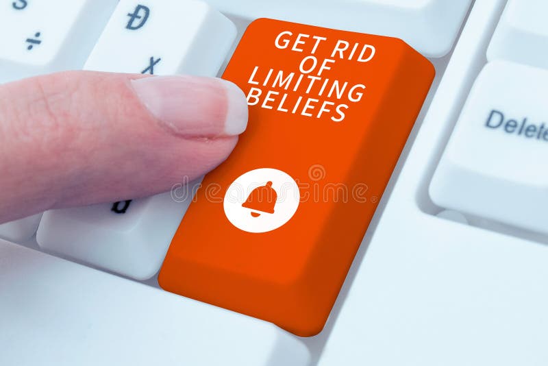 Handwriting Text Get Rid of Limiting Beliefs. Business Idea Remove ...