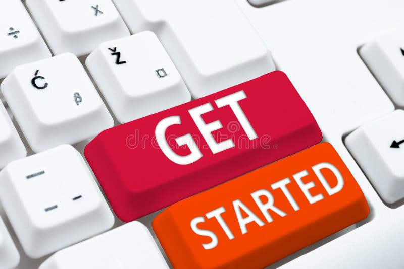 Conceptual Display Get Started. Business Showcase To Begin ...