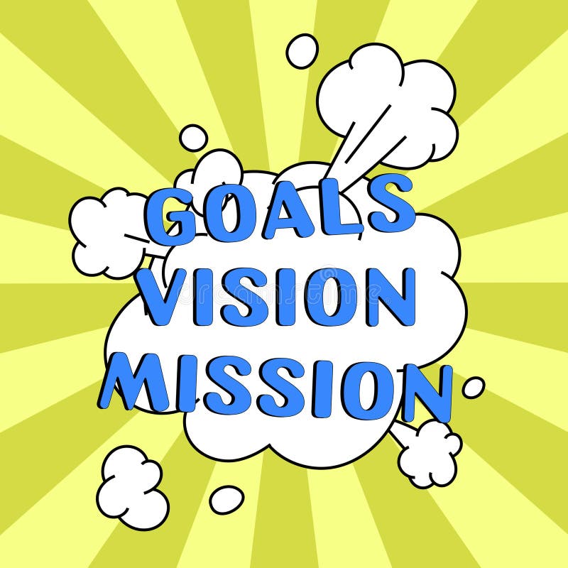 Handwriting Text Goals Vision Mission. Conceptual Photo Practical ...