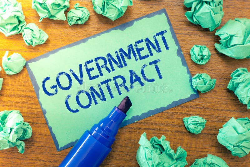 Handwriting Text Government Contract. Concept Meaning Agreement Process ... Handwriting Text Government Contract. Concept Meaning Agreement Process ...