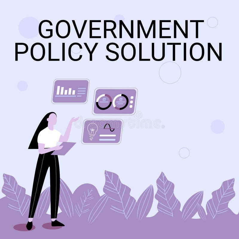 Handwriting Text Government Policy Solution. Business Idea Designed ...