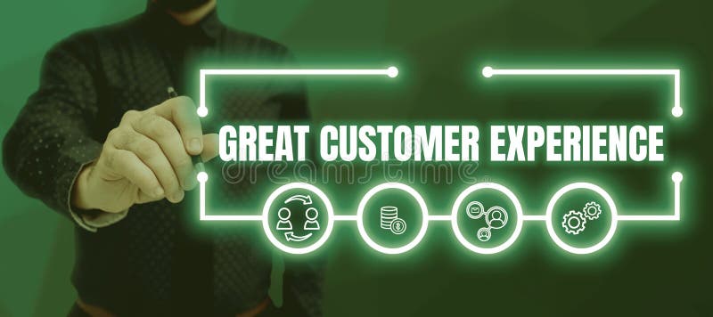 Handwriting Text Great Customer Experience. Business Showcase ...
