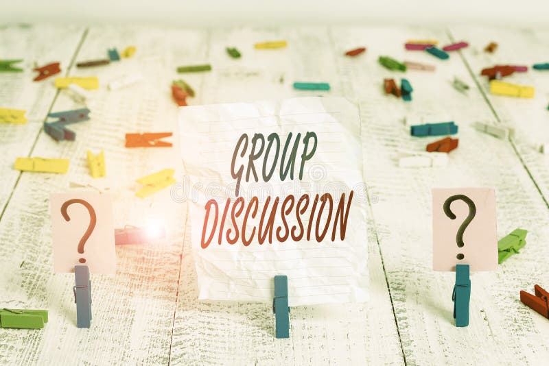 Handwriting Text Group Discussion. Concept Meaning Gather Either ...