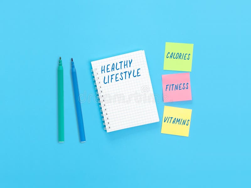 Handwriting Text Healthy Lifestyle Stock Photo - Image of book, message ...