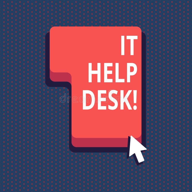 Handwriting Text it Help Desk. Concept Meaning Online Support ...