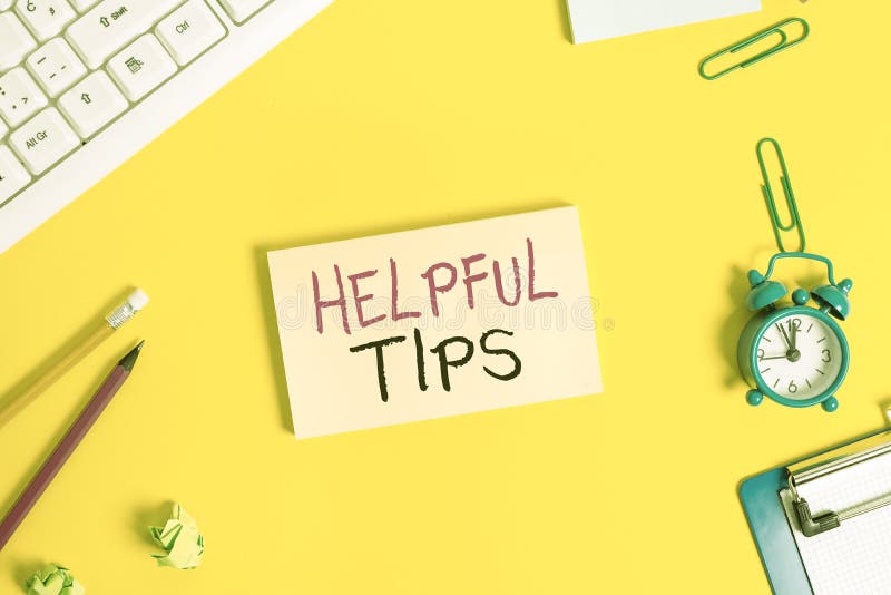 Handwriting Text Helpful Tips. Concept Meaning Secret Information or ...