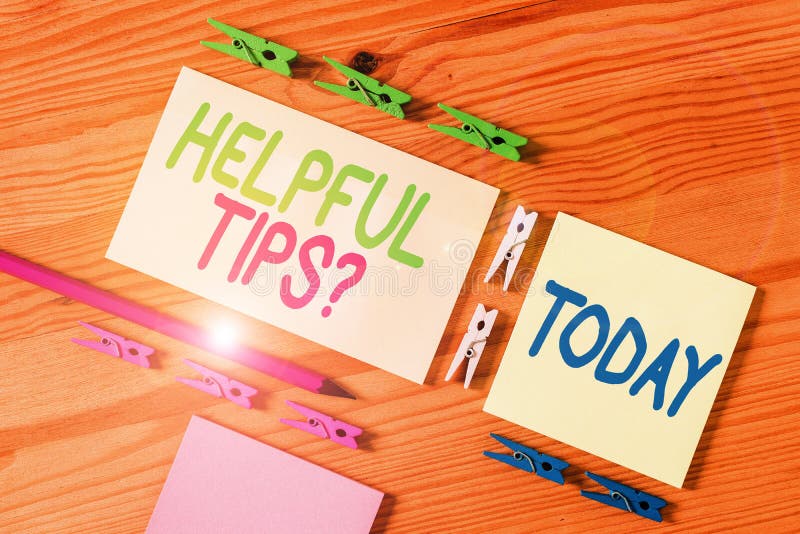 Handwriting Text Helpful Tips Question. Concept Meaning Secret ...