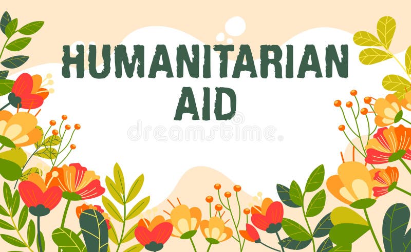 Handwriting Text Humanitarian Aid. Internet Concept Immediate ...