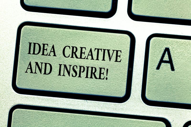 Handwriting Text Idea Creative and Inspire. Concept Meaning Inspiration ...