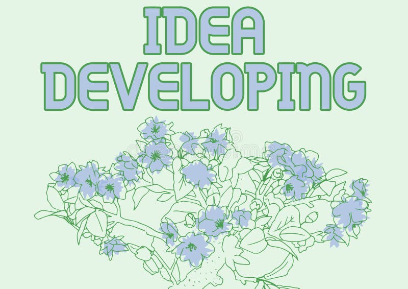 Handwriting Text Idea Developing. Conceptual Photo Innovating the ...