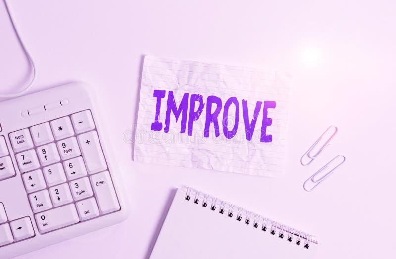 Handwriting Text Improve. Concept Meaning Make Become Better ...