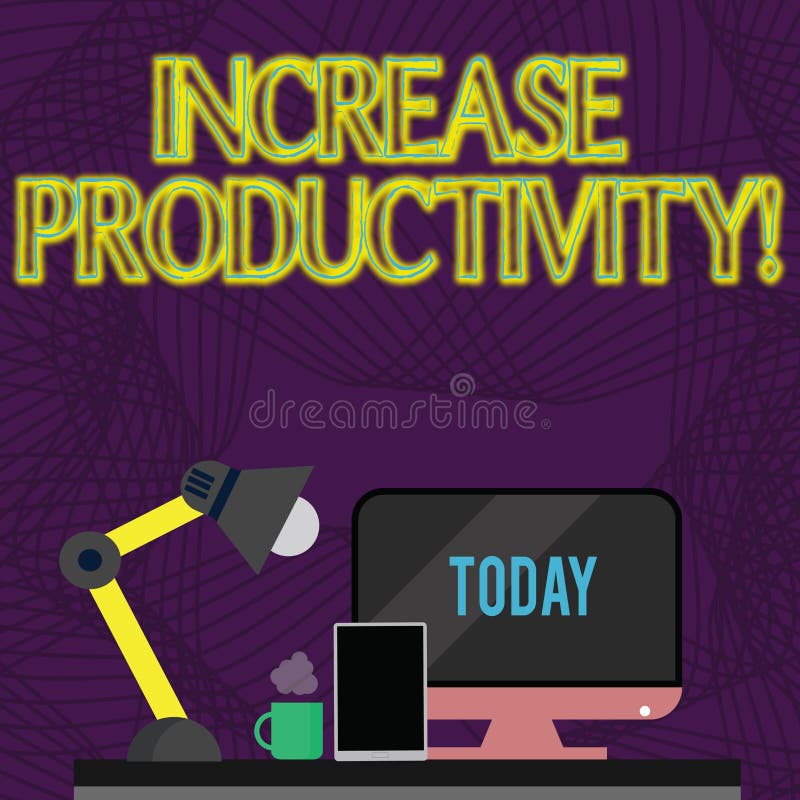 Handwriting Text Increase Productivity. Concept Meaning Improve the ...