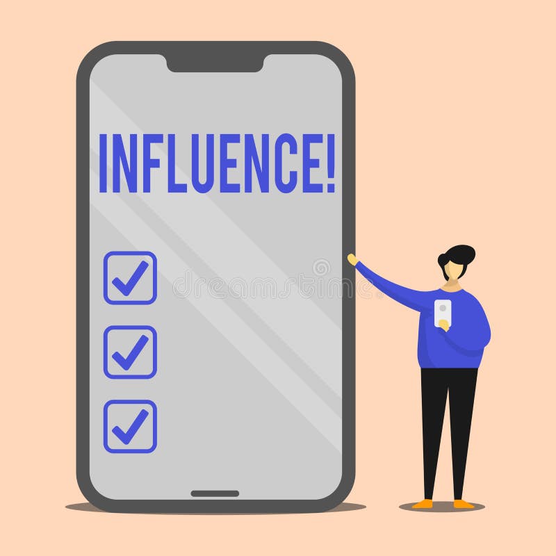 Handwriting Text Influence. Concept Meaning Capacity To Have Effect on ...