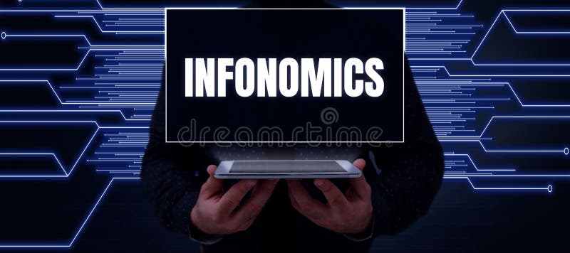 Handwriting Text Infonomics. Business Overview Visual Image Used To ...