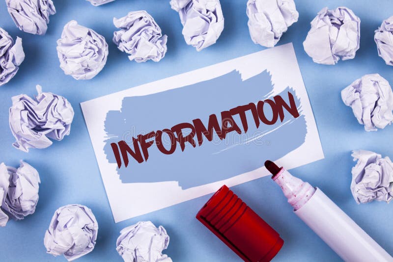 Handwriting Text Information. Concept Meaning Facts Learned about ...