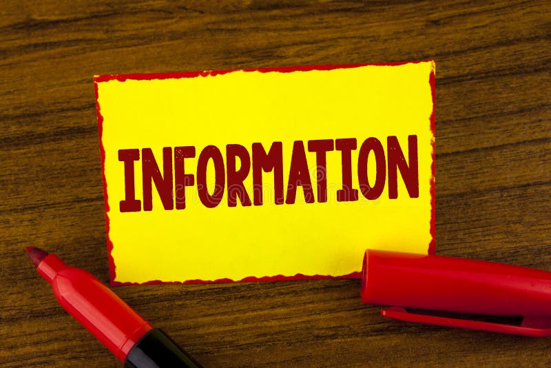 Handwriting Text Information. Concept Meaning Facts Learned about ...