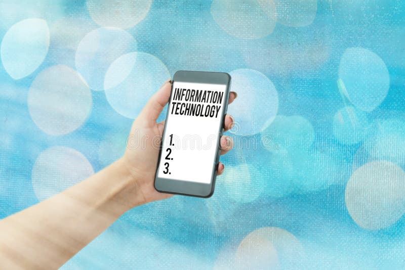 Handwriting Text Information Technology. Concept Meaning Use Systems To ...