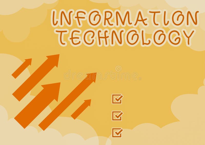Text Showing Inspiration Information Technology. Business Overview Use ...